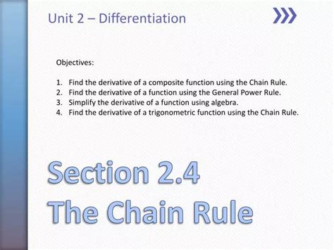 PPT Section 2 4 The Chain Rule PowerPoint Presentation Free Download ID 3133430