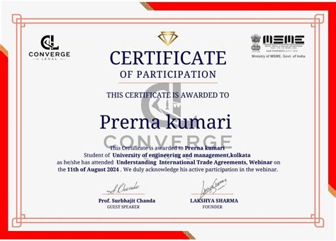 Prerna Kumari On Linkedin Internationaltrade Convergelegal Webinar