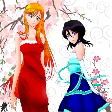 Orihime And Rukia Orihime And Rukia Fan Art 34943547 Fanpop