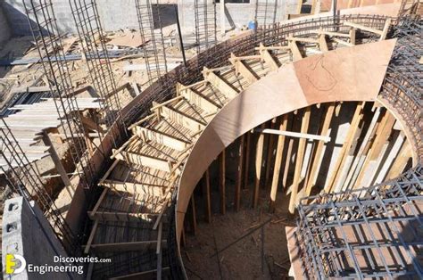 Various Type Of Formwork For Curved Concrete Stairs Engineering