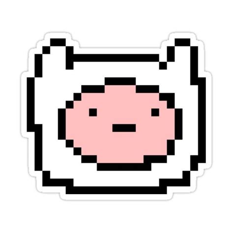 Finn Adventure Time Sticker For Sale By Bee Scrapbook Stickers