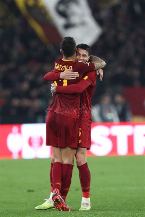 Uefa Europa League 2023 Quarter Finals As Roma Vs Feyenoord Editorial