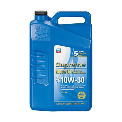 Chevron Supreme Motor Oil 10w30 5 Quart Muffler World
