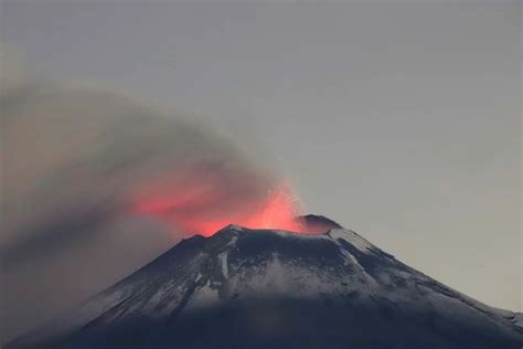 Volcán Popocatépetl lanza 38 exhalaciones en las últimas horas dónde