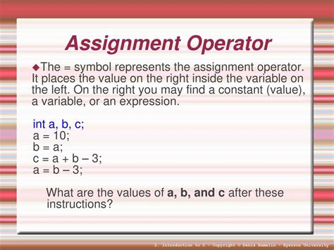 Lesson 2 Introduction To C Ppt Download