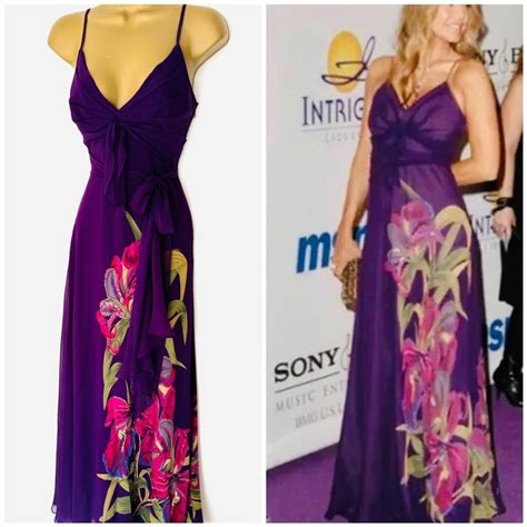 Karen Millen Womens Purple Dress Depop