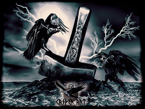 Huginn And Muninn By Thecasperart On Deviantart