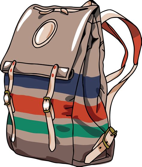 Striped Brown Travel Bag Vector Design 19606300 Vector Art At Vecteezy