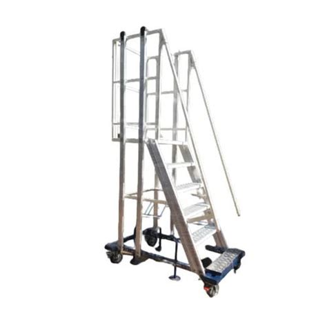 Ruggedly Constructed Aluminum Trolley Ladder At Best Price In Nagpur