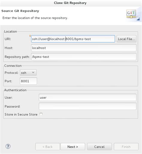 8 6 Importing Projects From A Git Repository Into JBoss Developer