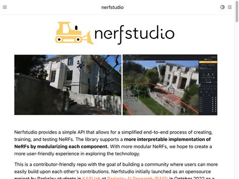 Nerfstudio Review Pricing Alternatives Pros And Cons Ai Startups