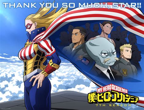 Download Anime My Hero Academia Cathleen Bate Star And Stripe 4k Ultra
