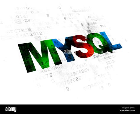 Programming Concept MySQL On Digital Background Stock Photo Alamy