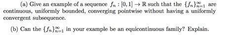 Solved A Give An Example Of A Sequence Fn R Chegg