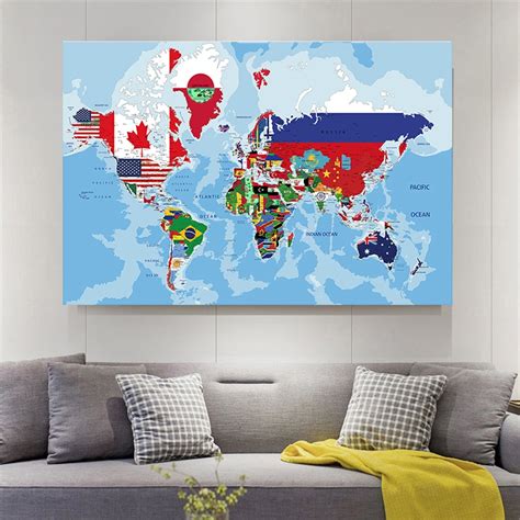 Décrypter 81 imagen carte du monde avec drapeaux fr thptnganamst edu vn