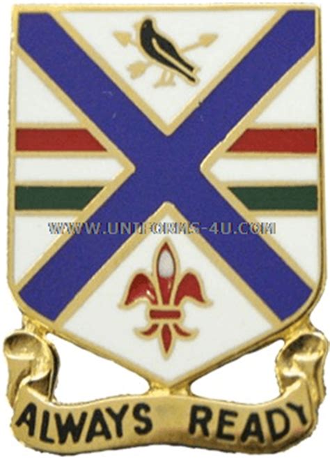 U S ARMY TH INFANTRY REGIMENT UNIT CREST DUI