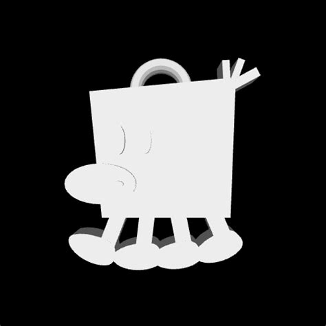 Stl File Squiglet From Super Paper Mario Keyring And Model 🗝️ ・3d