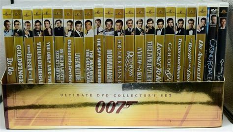 James Bond 007 Ultimate Dvd Collectors Set 22 Movies Ebay