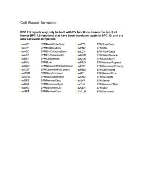 Sap Bpc Ev Commands 2 Epm Commands Pdf