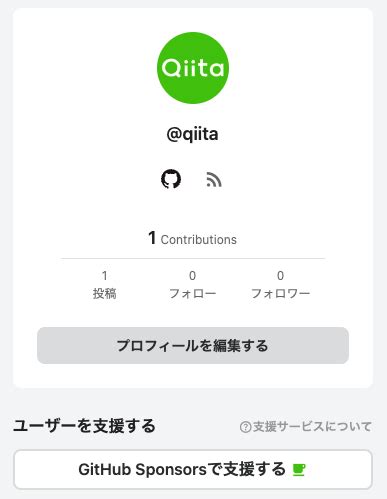 Github Sponsors Qiita Blog
