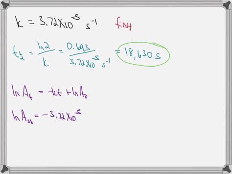 Solved A Substance Decomposes Near 600k With A Rate Constant Of 372⋅