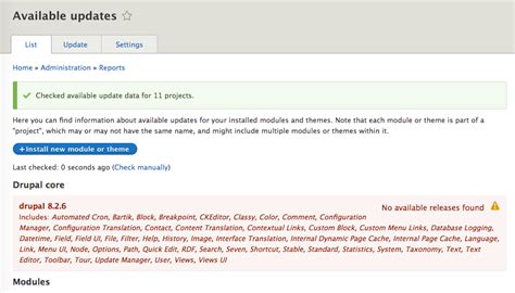 8 Cannot Update No Available Releases Found Drupal Answers