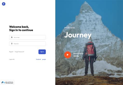 Modern Login Form Free Webflow Component