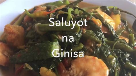 Saluyot Na Ginisa Youtube