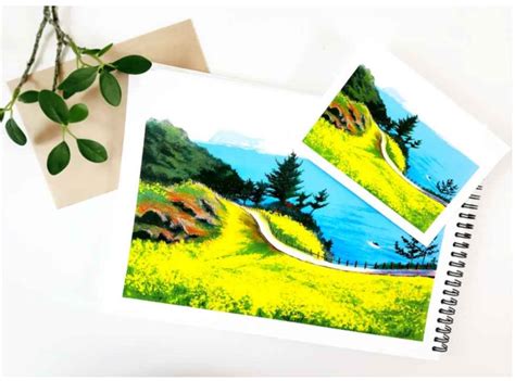 인천예술회관역 환상적인 오일 파스텔 풍경화 그리기 솜씨당