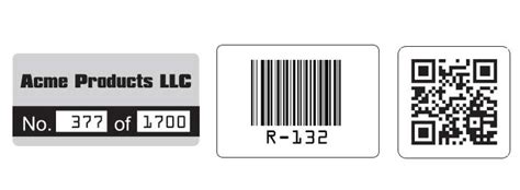 Label Specialties Serialized And Bar Coded Labels