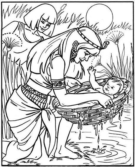Historias Biblicas para Colorear El Bebé Moisés Mi vida sin Cristo