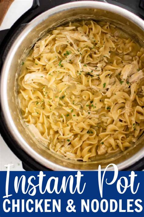 Instant Pot Chicken And Noodles Belle Of The Kitchen