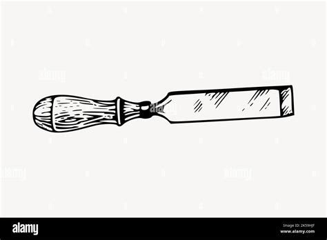 Chisel Clipart Vintage Hand Drawn Vector Stock Vector Image And Art Alamy