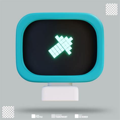 Premium Psd 3d Illustration Monitor 2