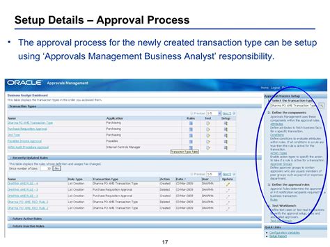 Oracle Applications R12 Approvals Management Engine Ame Training Ppt