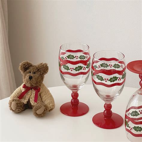 레어 빈티지 크리스마스 고블렛