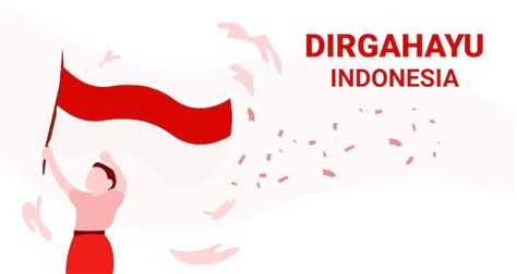 Hari Kemerdekaan Indonésia Vetor Premium