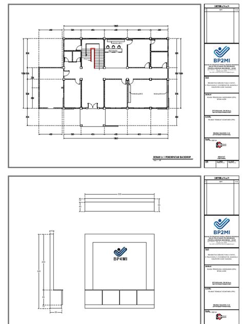 Gmbr Denah And Detail Backdrop Pdf