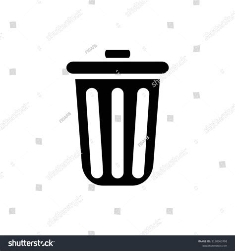 System Delete Icon Trash Can Icon Stock Vector Royalty Free Shutterstock
