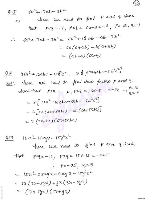 Rd Sharma Solutions Class 8 Chapter 7 Factorization Exercise 78