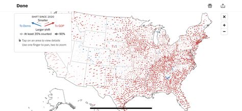 Washington Post Map Of Voter Shift From 2020 To 2024 Album On Imgur