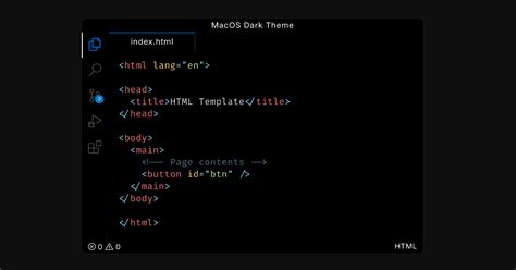 Macos Dark Theme By Ashwin Gopalsamy Vs Code Themes
