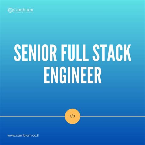 Cambium Applicable Innovation On Linkedin Hiring Jobopportunity Fullstack