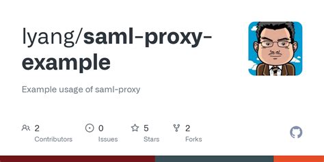Github Lyang Saml Proxy Example Example Usage Of Saml Proxy