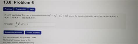 solved 13 8 problem 6 previous problem listnext 1 point