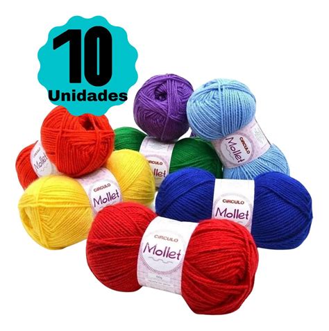 Kit Novelos Lã Mollet g Círculo Escolha Suas Cores Parcelamento sem juros