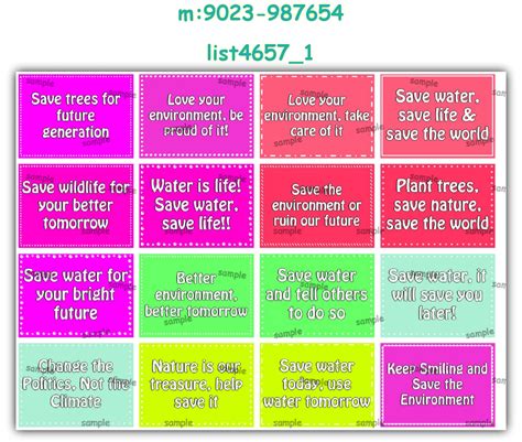 Environment Theme Designs In Tambola Housie Props