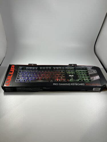 Lvlup Pro Gaming Keyboard Led Keys Black Numberpad