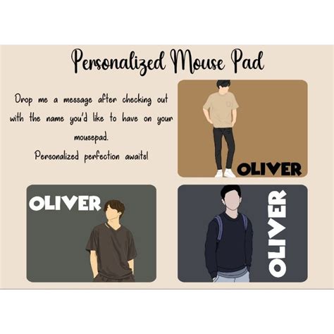 Personalized Mousepad For Men Shopee Philippines