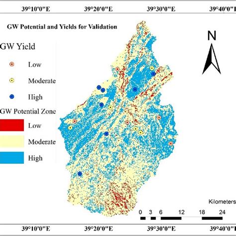 Groundwater Potential Zone And Validation Map Of The Keleta Watershed